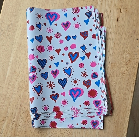 unknown | Office | Pack Colorful Heart Patterned Poly Mailers 10x13 New ...
